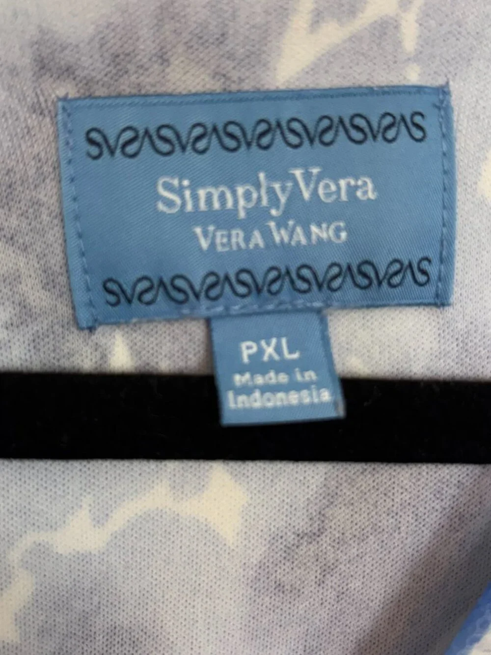 Simply Vera Vera Wang | Dresses | Simply Vera Vera Wang Blue Floral ...